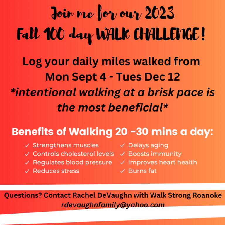 2023 Fall 100 day walk challenge and calendar #walkchallenge ...